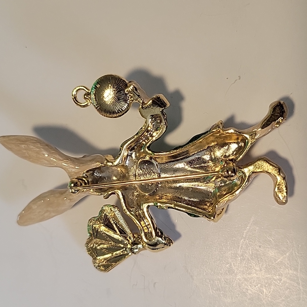 Kirks Folly Alice In Wonderland White Rabbit Brooch - Gem